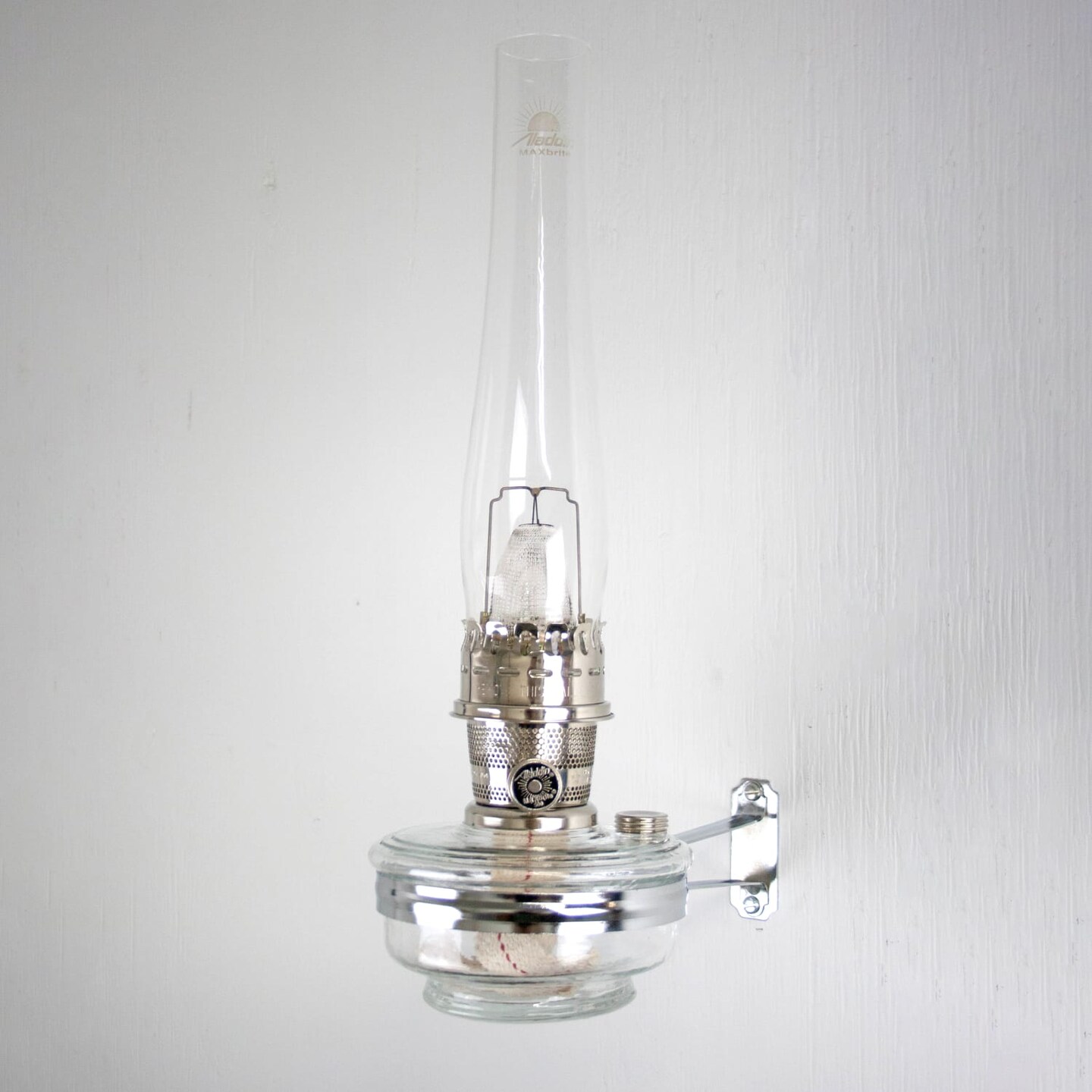 Aladdin Wall Mount Oil Lamp, Genie III Regency Fuel Lighting for ...