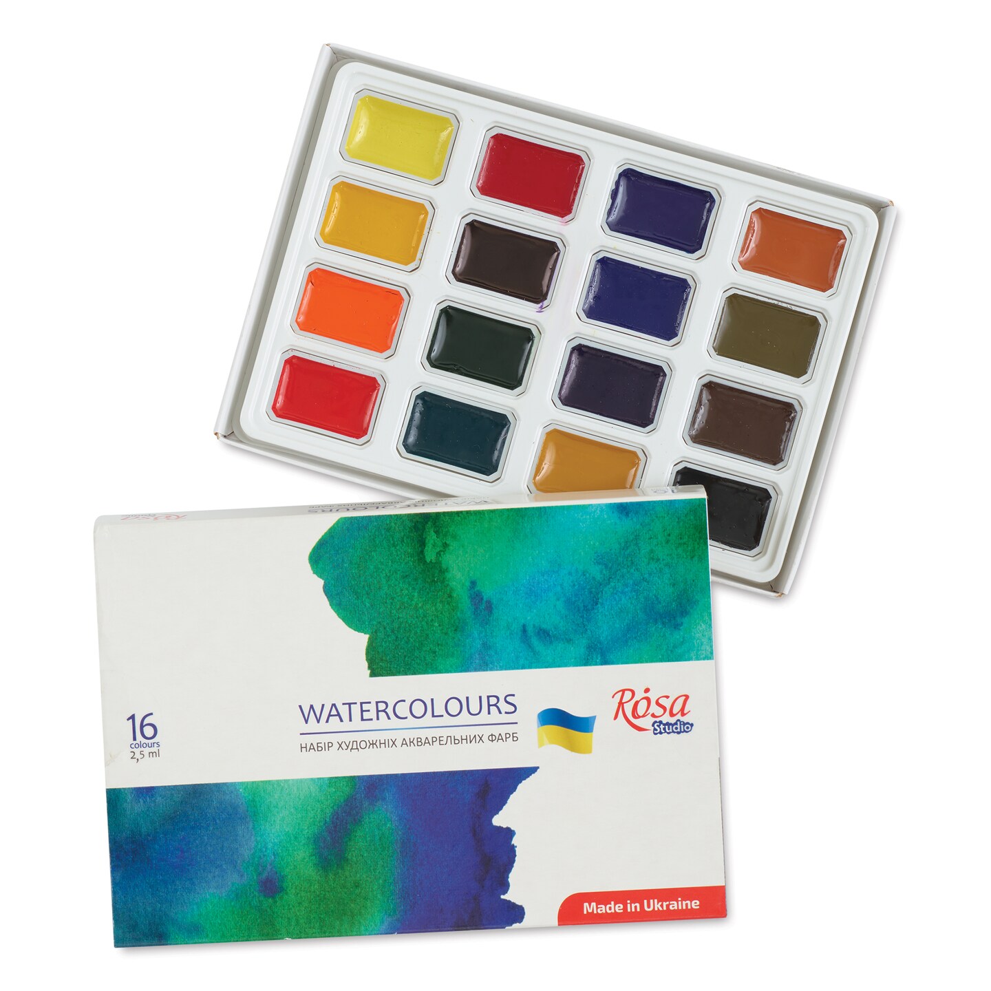 Rosa Studio Watercolor Pans - Set of 16, Full Pan | Michaels