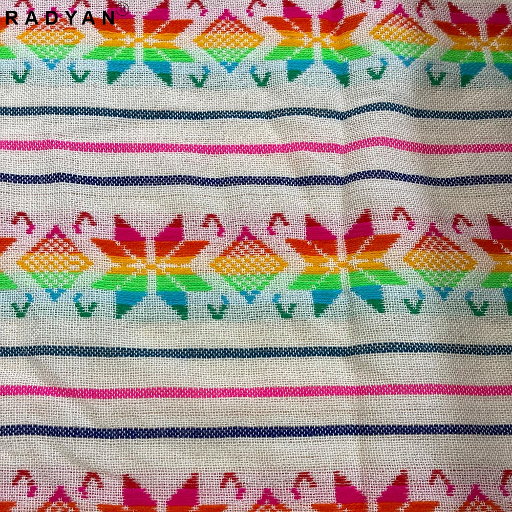 1 Yard Zapata Tri-Color Striped Fabric 100% Acrylic for Apparel and ...