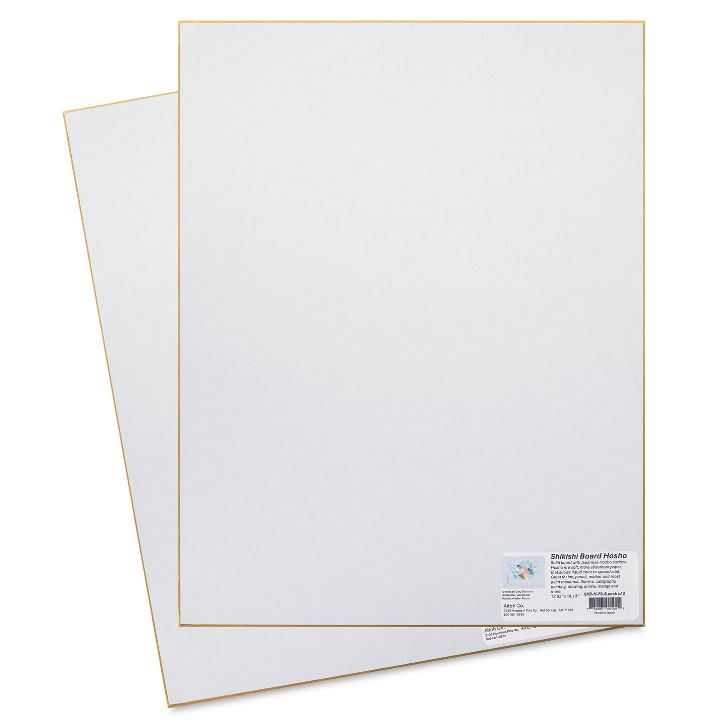 Aitoh Hosho Paper Shikishi Boards - 12-3/5" x 16-1/10", Pkg of 2 | Michaels