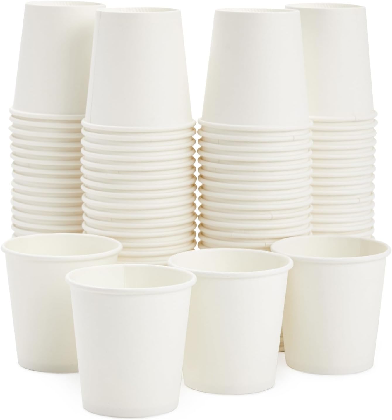 100 Pack 4 Oz Mini Disposable Paper Cups for Espresso, Mouthwash, Tea ...