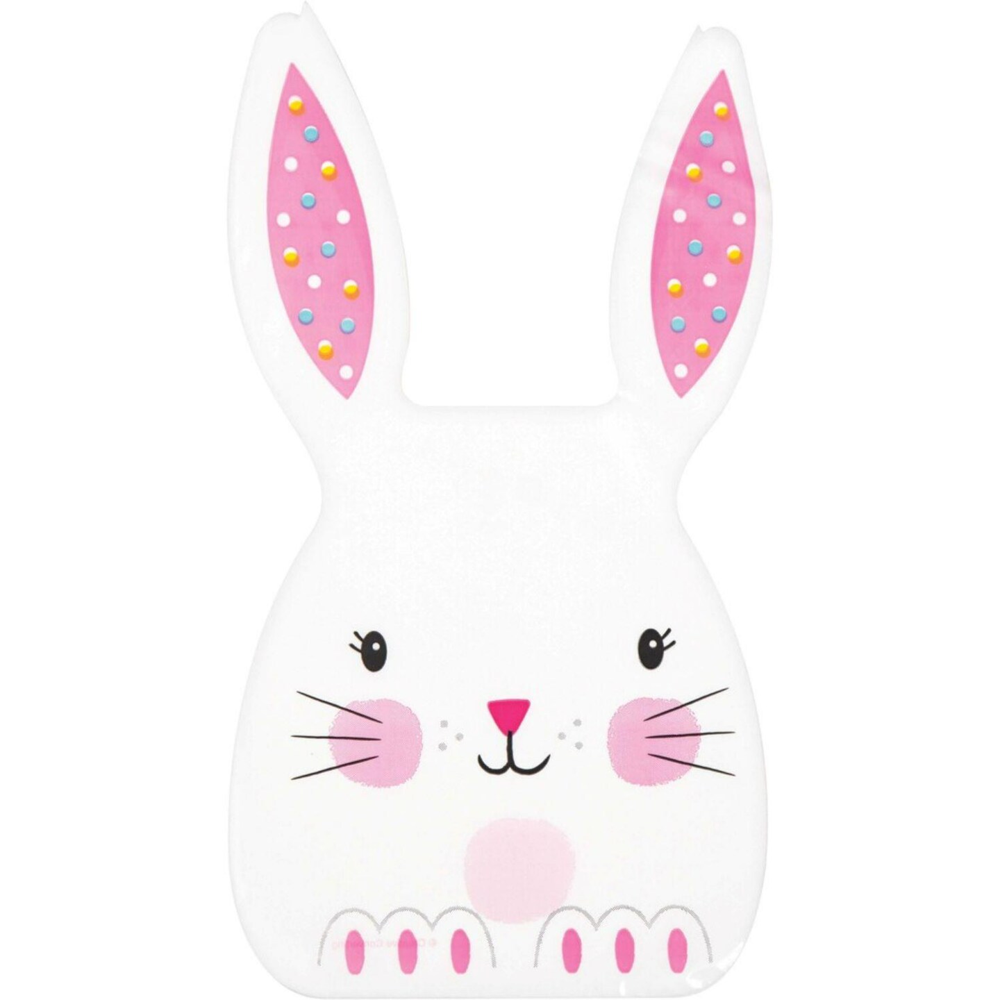 Party Central Easter Bunny Party Treat Cello Bags - 9" - White and Pink ...