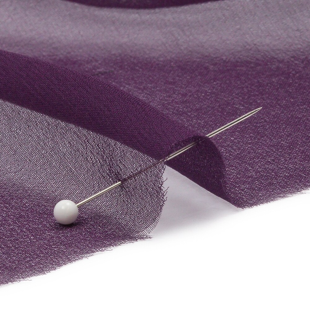 1 Yard Premium Flowing Silk Chiffon Fabric Lightweight Blackberry 54 ...
