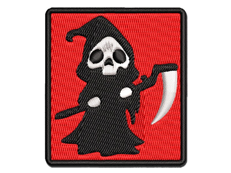 Creepy Spooky Skeleton Grim Reaper with Scythe Horror Multi-Color ...