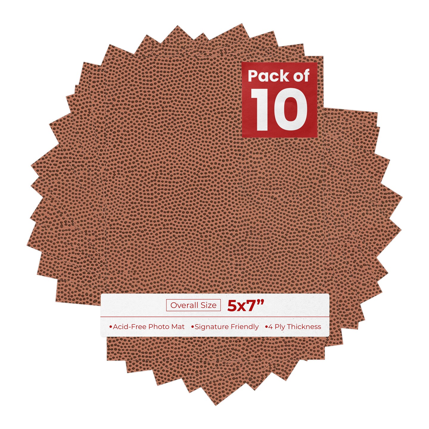 Football Texture 5x7 Uncut Mat Board - Blank Sheets, No Opening, Color ...