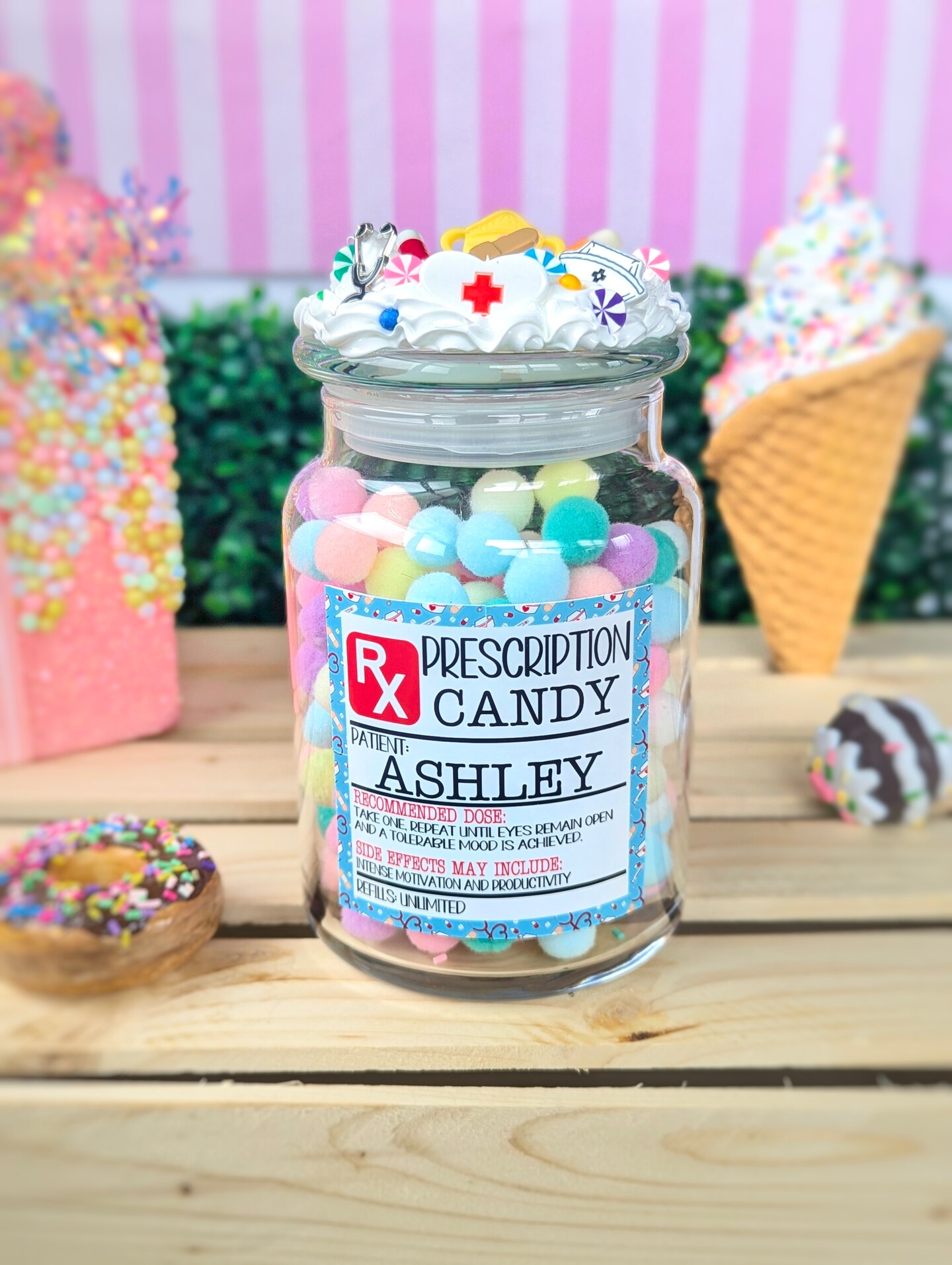 Nurse Candy Jar with Lid, FunnyMotivational Office Gift Office Decor ...