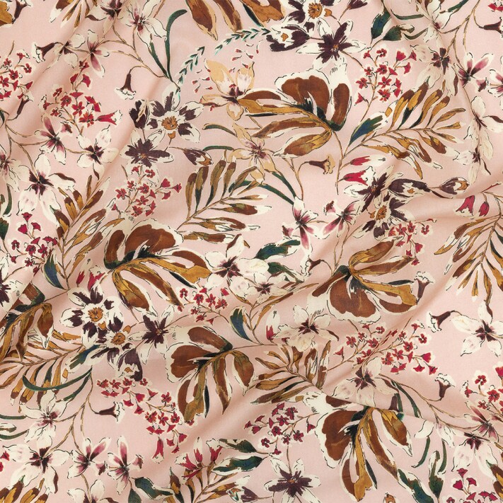 1 Yard Cotton Voile Pink Floral Primavera Print Fabric | Michaels