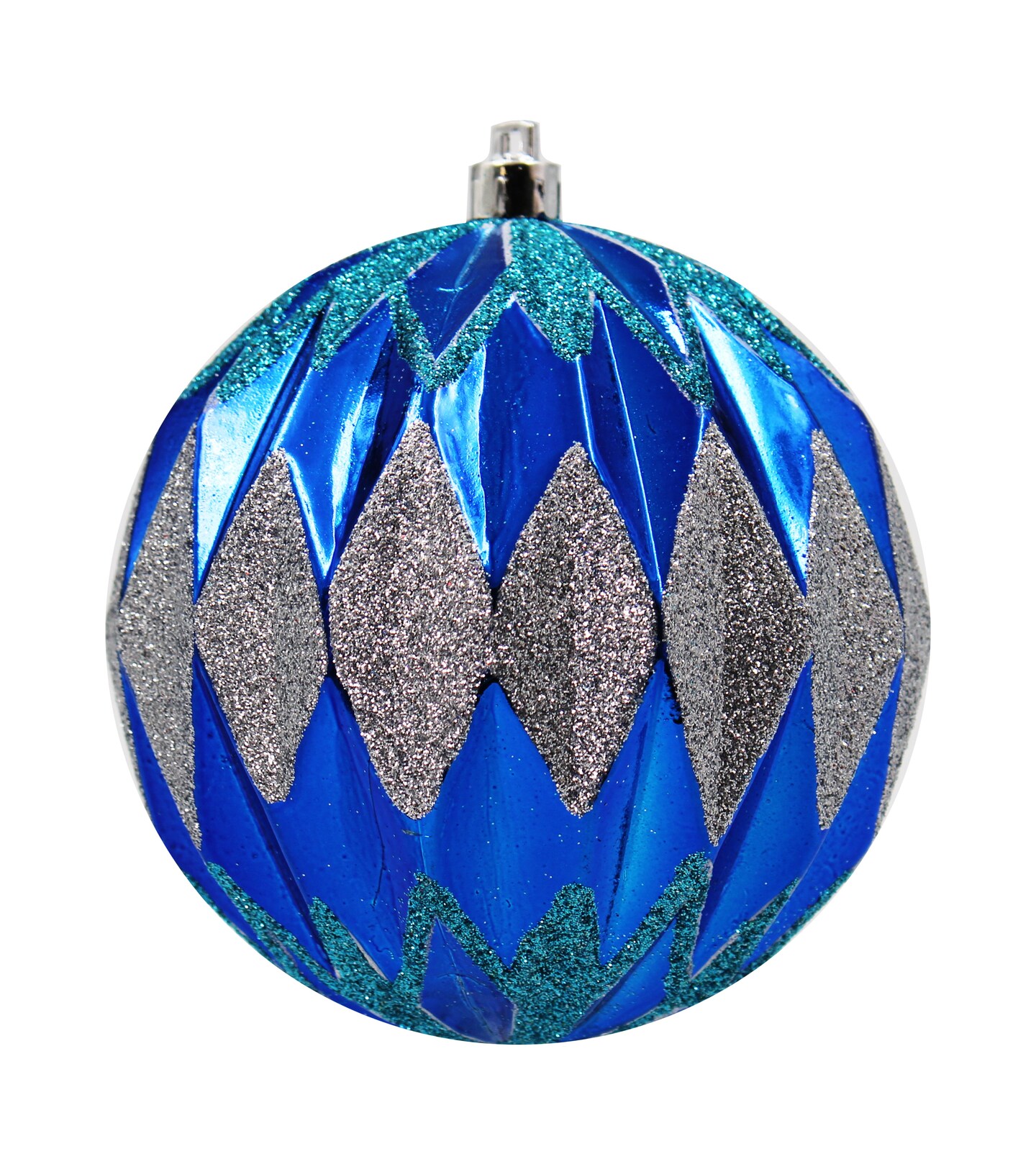 12 Pack Dark Blue, Aqua, Silver Assorted Ball Ornaments | Michaels