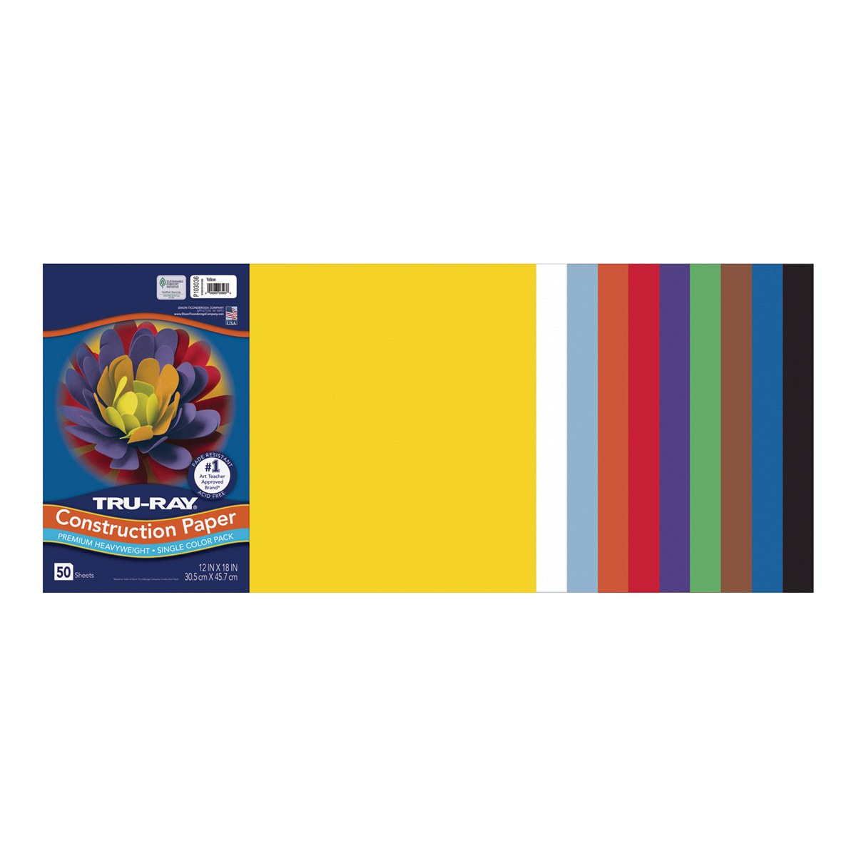 Tru-Ray 12" x 18" Tru-Ray® Heavyweight Construction Paper - Assorted ...