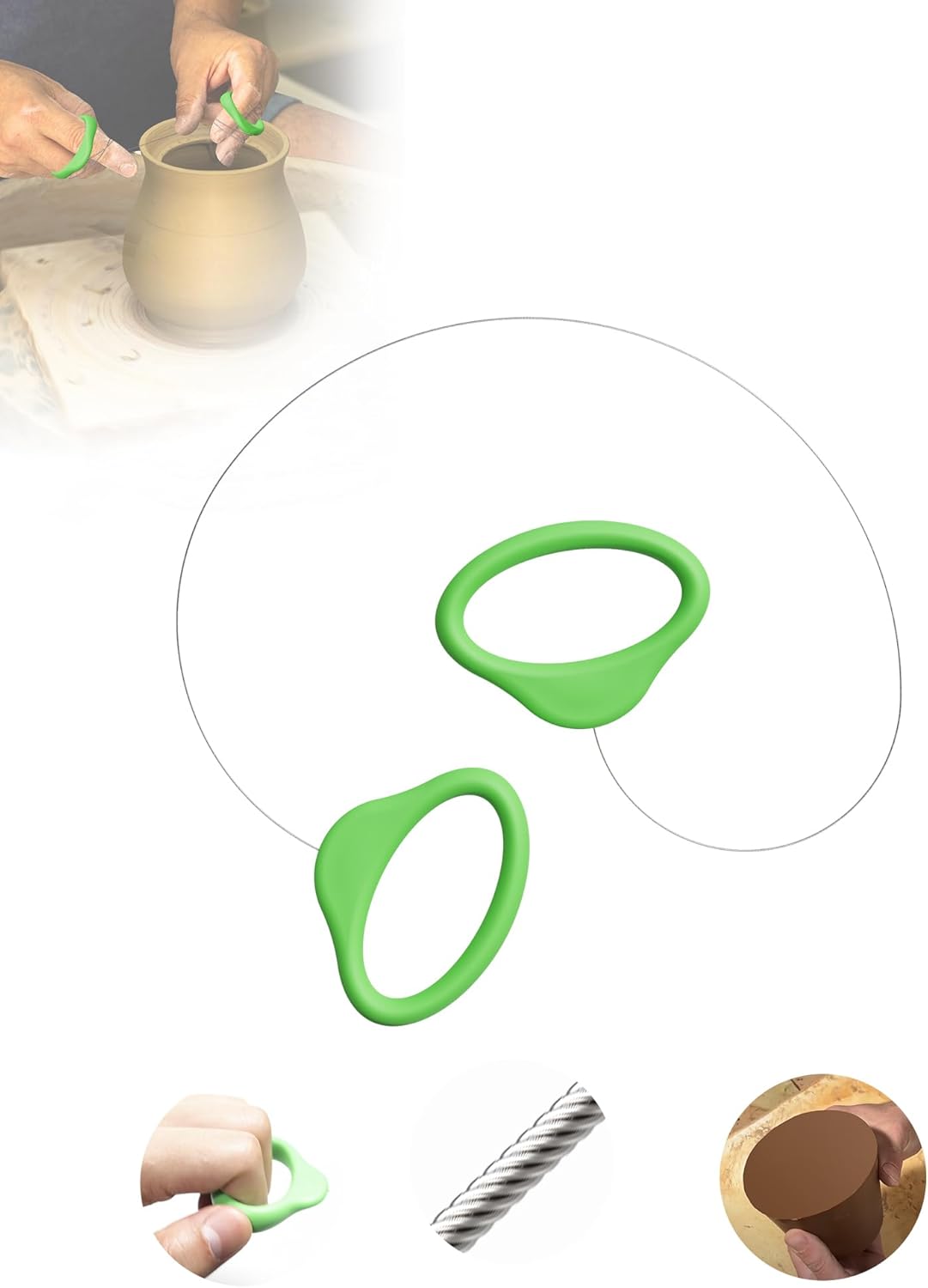 Pottery Wire Tool, Clay Cutting Wire, Green Handle | Michaels