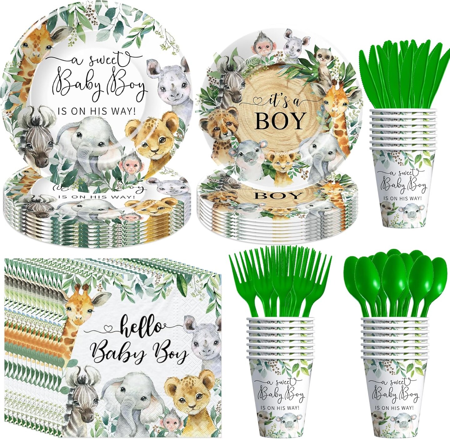 Serves 24-Jungle Safari Baby Shower Decorations | Michaels