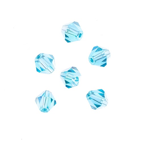 Crystal Lane DIY 2-Strand 7in Transparent Finish Glass Bicone Bead ...