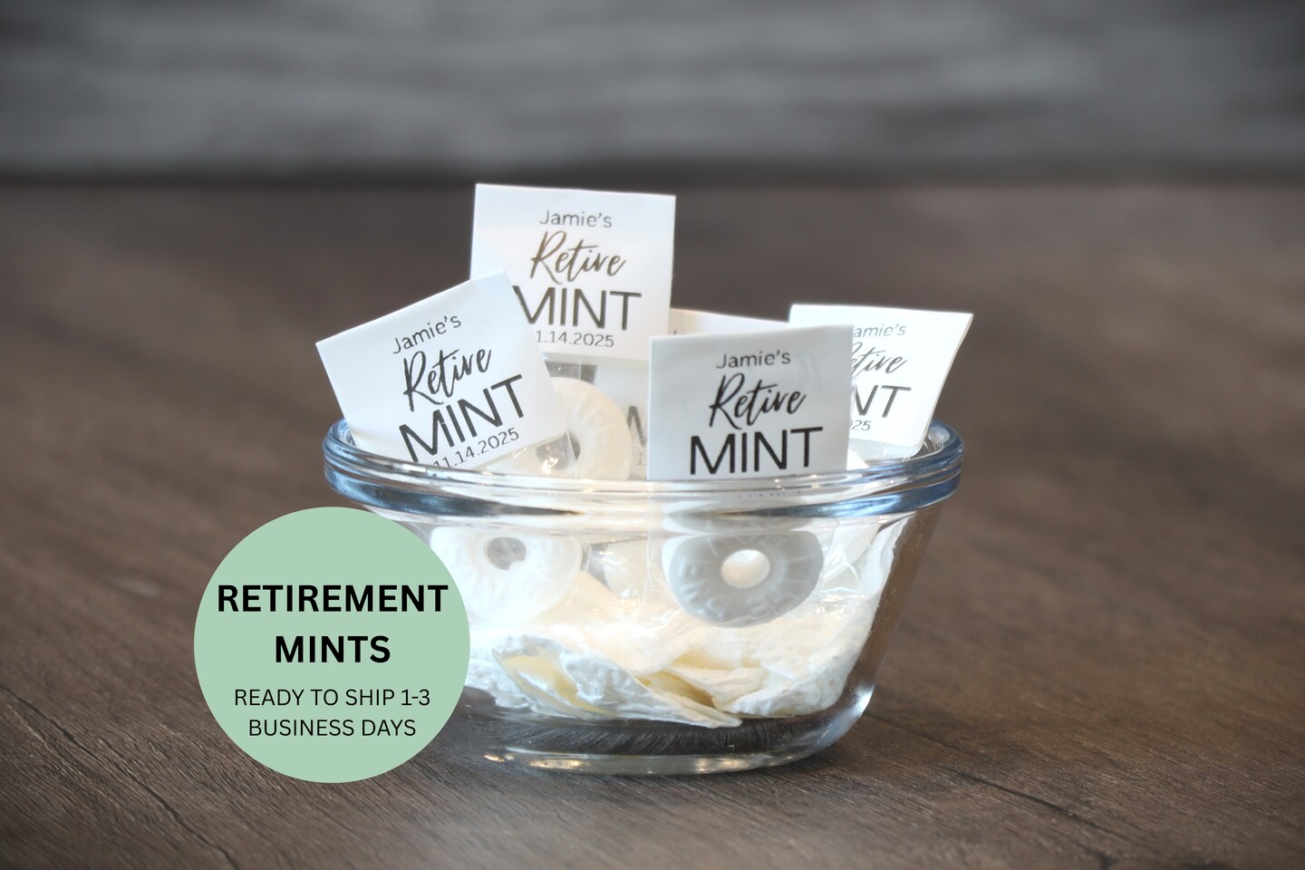 Retire Mint-Retirement Mints-Personalized-Retirement Favor Mints-Mints ...