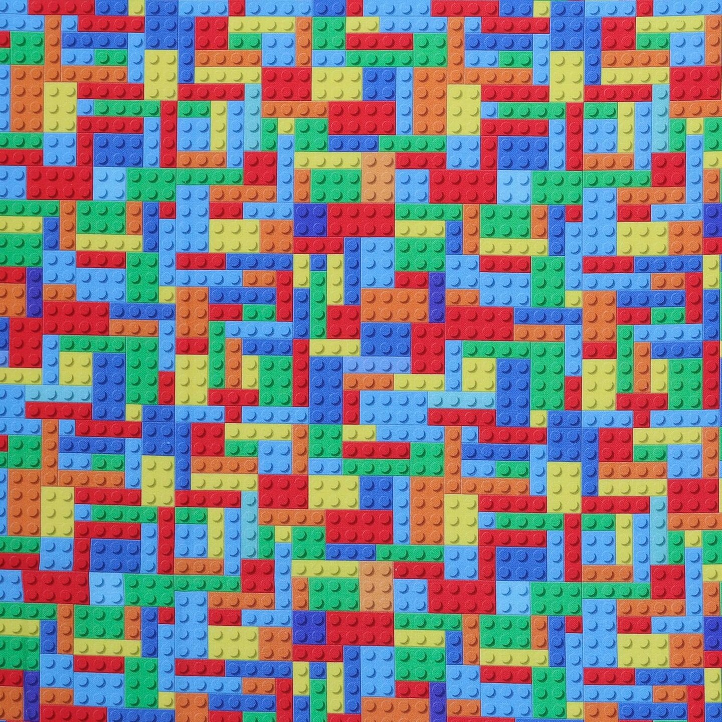 Mook Fabrics Building Blocks Cotton Fabric [45 in. Wide] - By The Yard ...