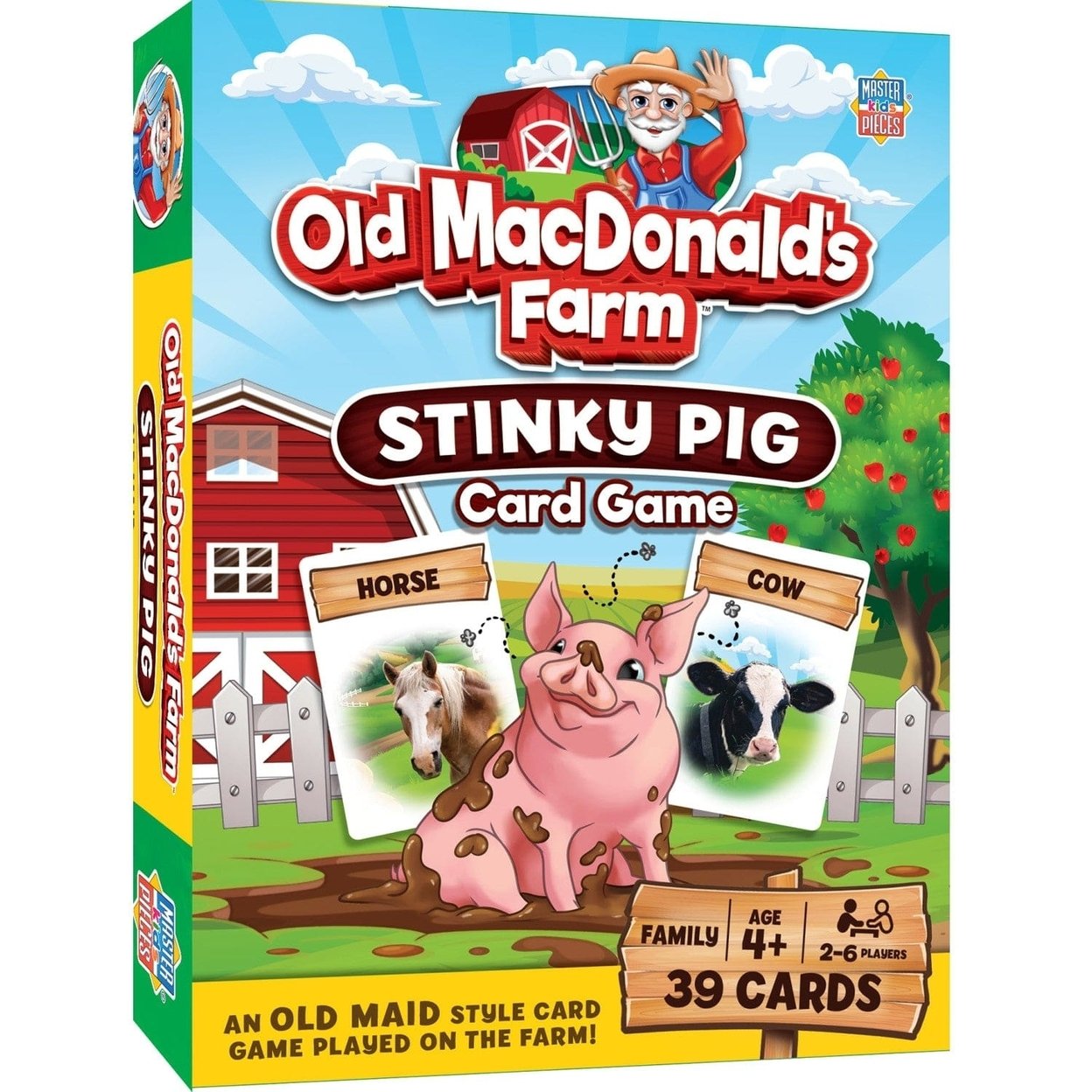 Masterpieces Stinky Pig Card Game Fun Family Game For Kids And Adults ...