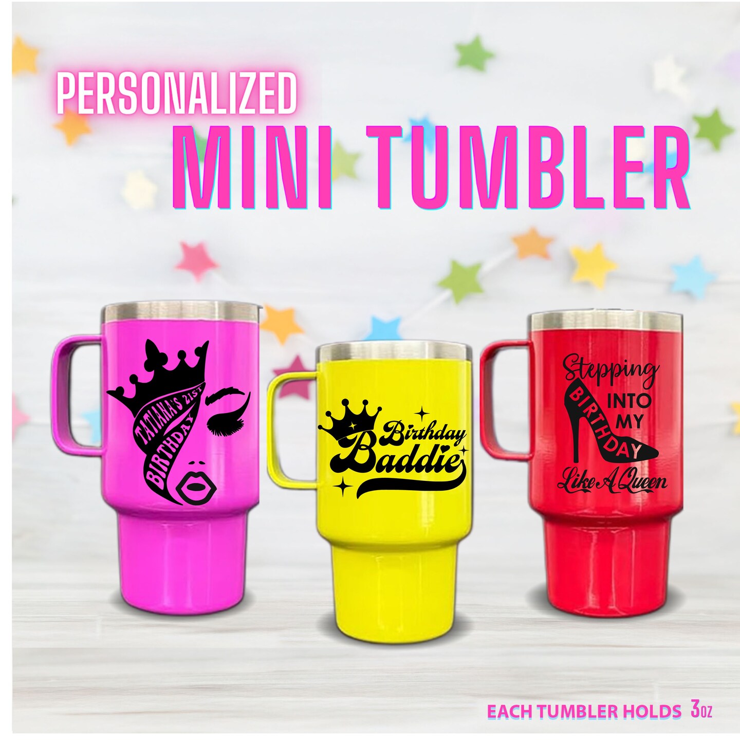 Copy-Custom Mini Tumbler Shot Glass | Personalized Fun Shot Glasses for ...