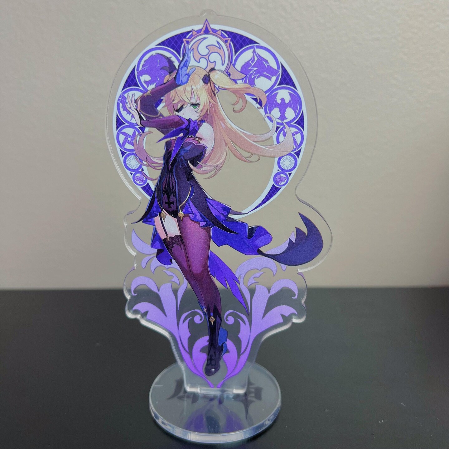 Genshin impact Fischl Standee, Genshin impact Fischl action figure ...