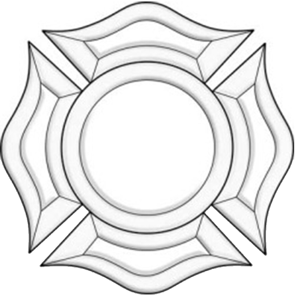 8-1/2"x 8-1/2" Exquisite Clear Glass Fireman Badge Bevel Cluster EC235 | Michaels