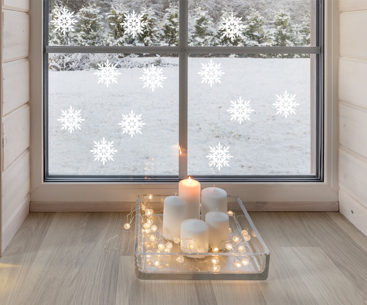 Snowflakes Vinyl Decals - Christmas Door, Window Decorations, White ... Snowflakes Vinyl Decals - Christmas Door, Window Decorations, White ...
