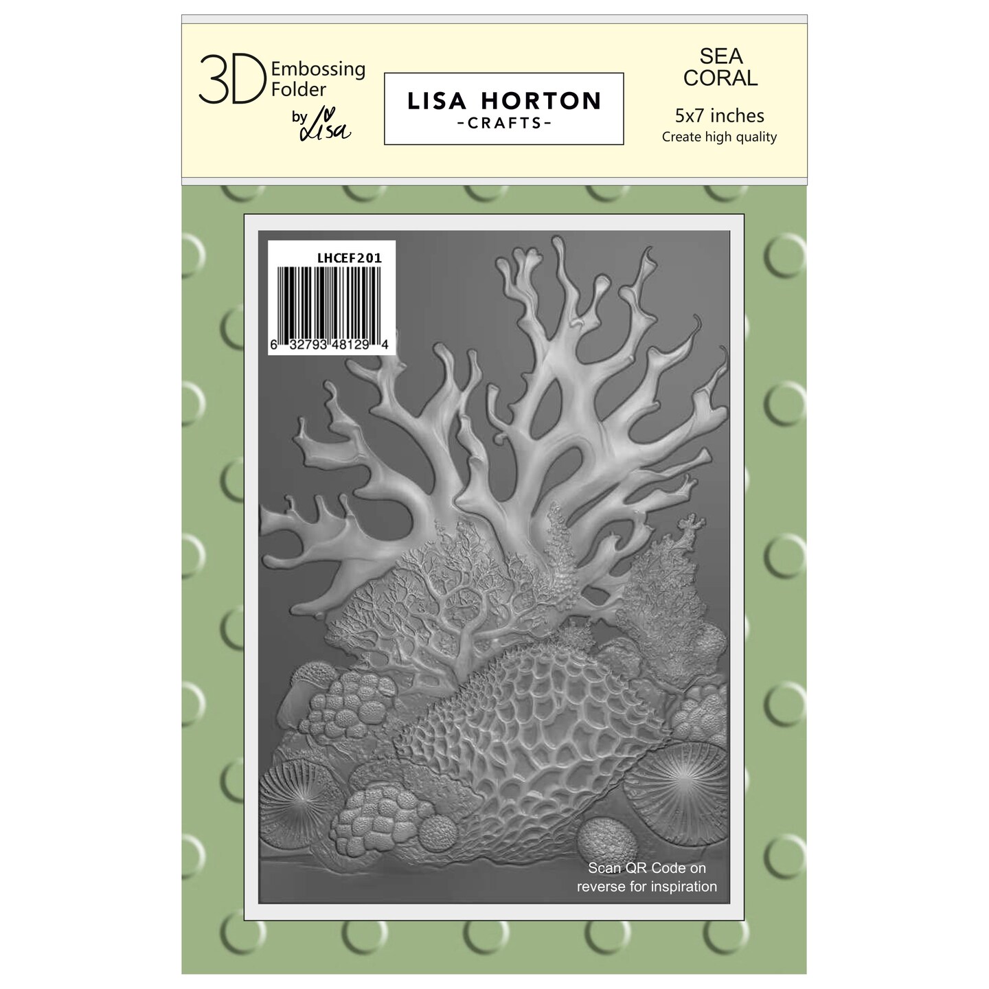 Lisa Horton Crafts Embossing Folder 5"X7"-Sea Coral | Michaels
