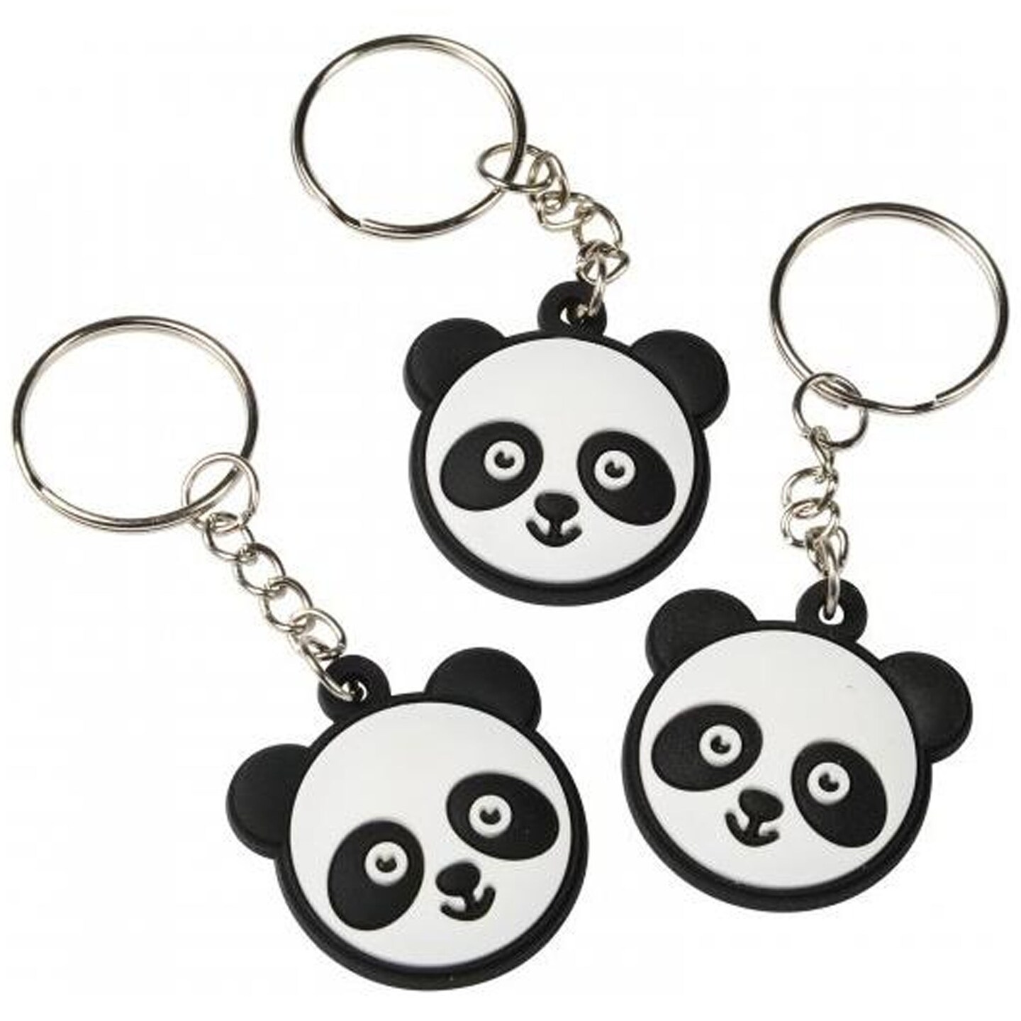 Panda Rubber Keychains | Michaels