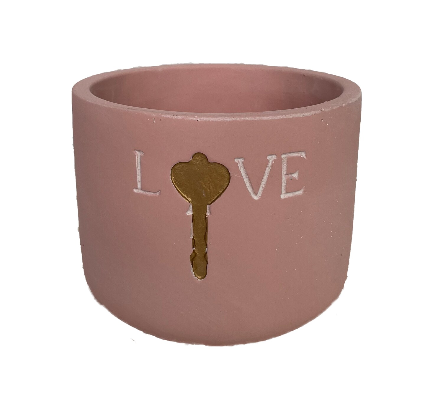 Key to Love Cement Planter - 4.25" x 3.5" | Michaels