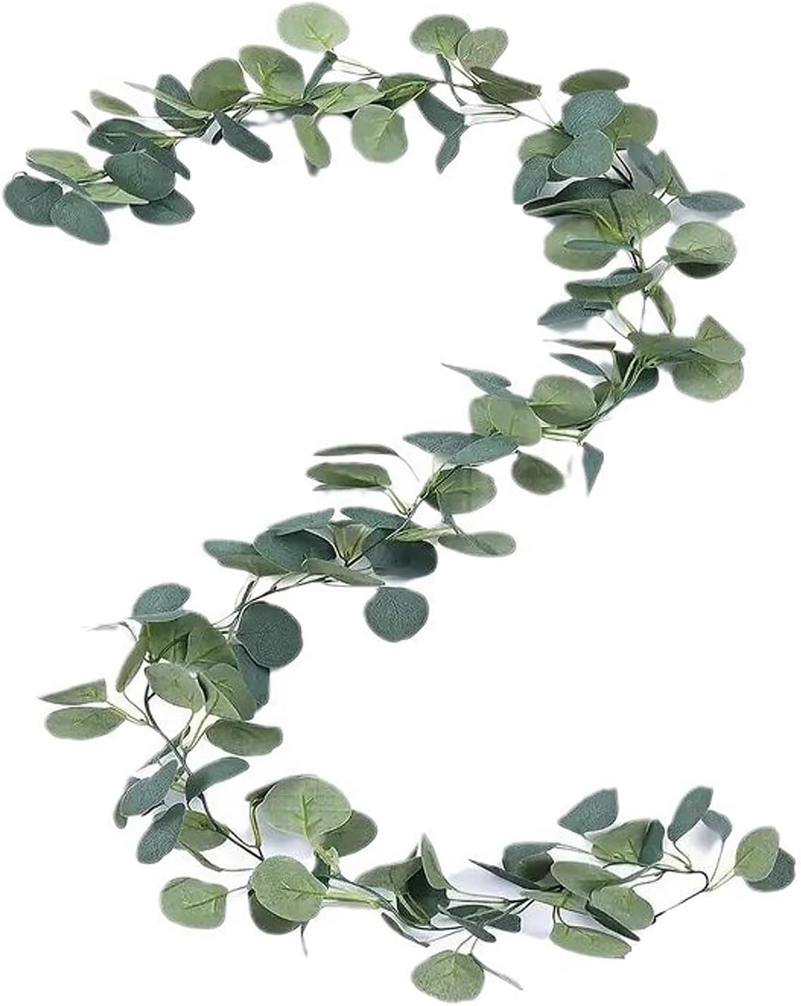 Artificial Eucalyptus Garland Faux Silk Leaf (1 Pcs Round Leaf) 4"D x 4"W x 70"H | Michaels