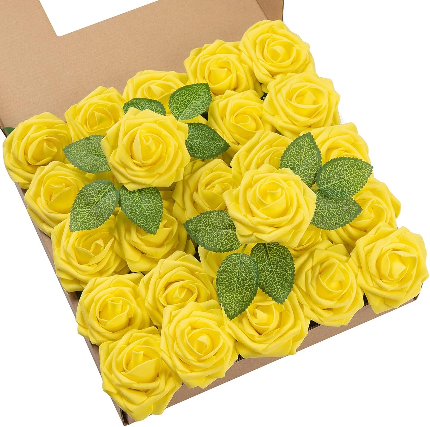 25Pcs Artificial Roses Flowers Fake Roses with Stems Real | Michaels