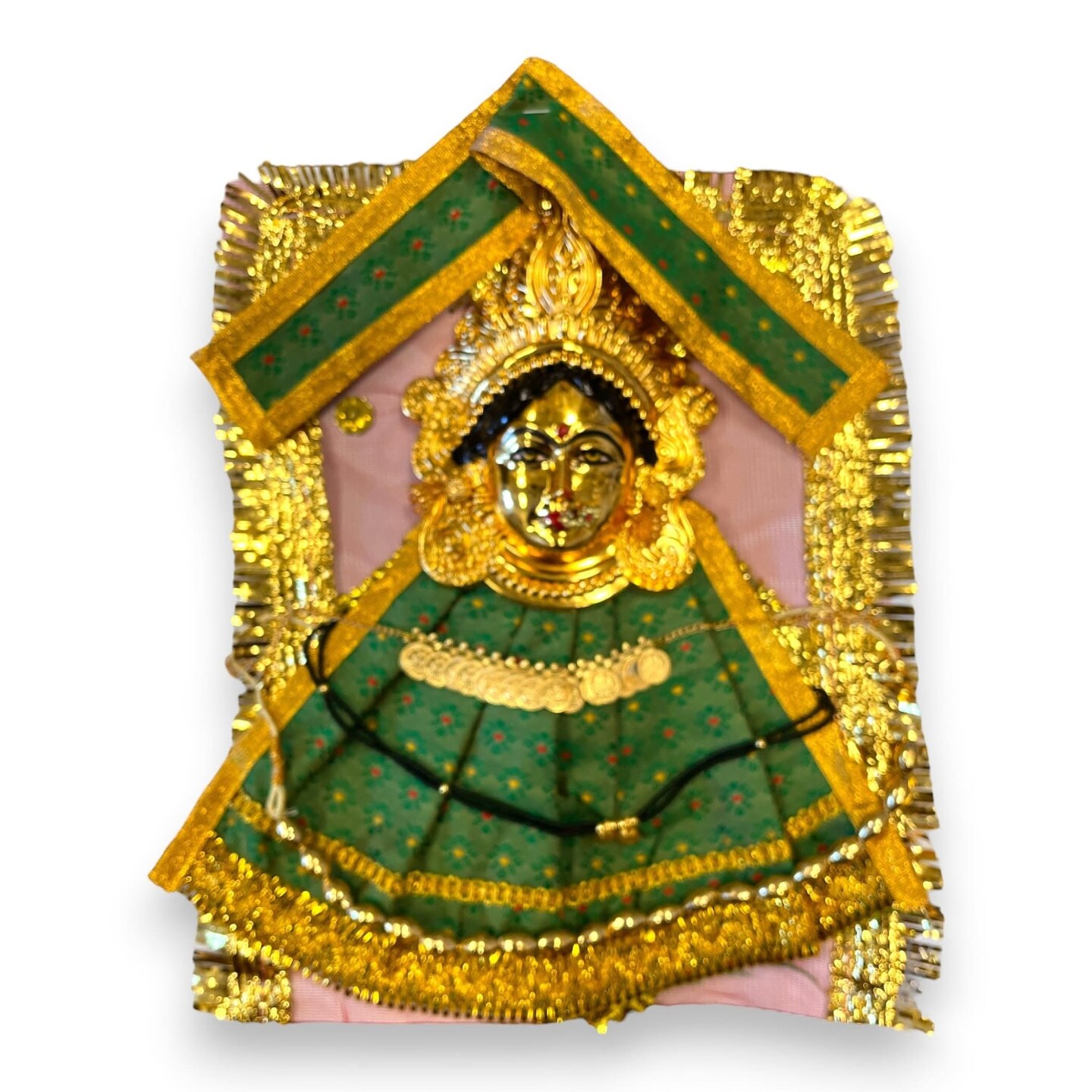 Vara Lakshmi Goddess Face Set Devi Mata Mukhota Face Idol with Dress ...