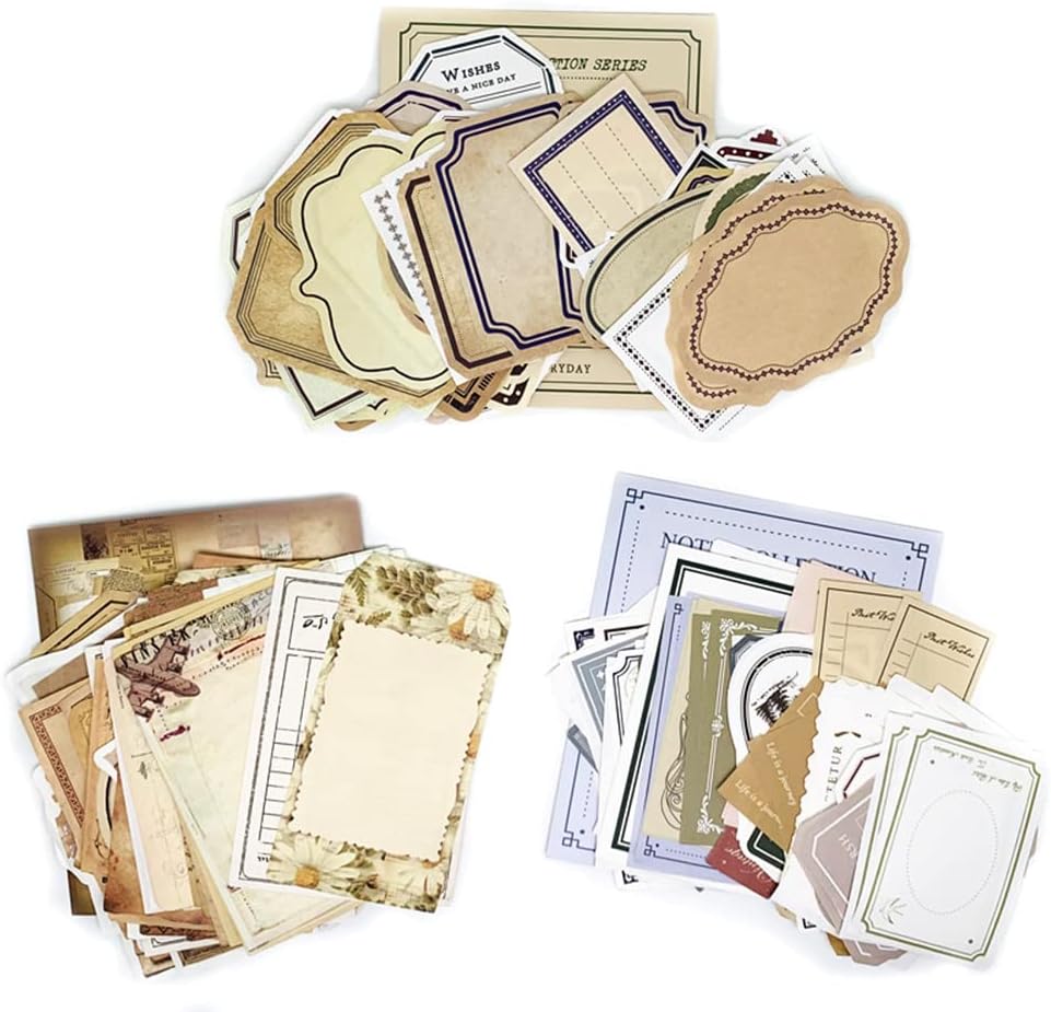 300pcs Vintage Paper Scrapbooking(White) | Michaels