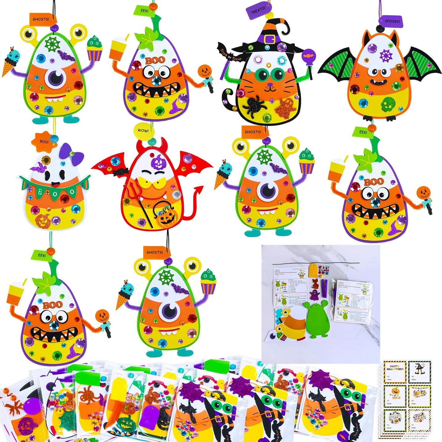 24 Sets Halloween Craft Kits for Kids | Michaels