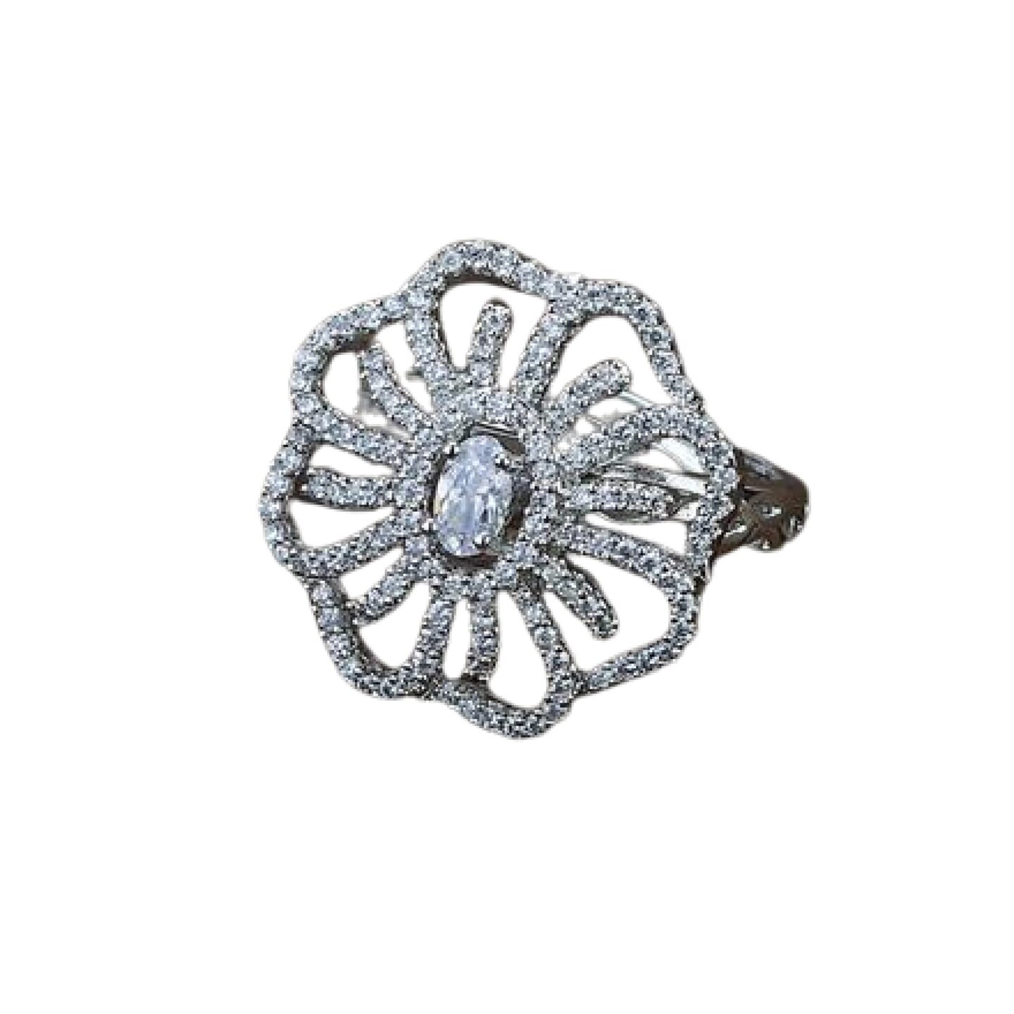 Women’s Stone Rings American Diamond Crystal Ethnic Ring for Indian and ...