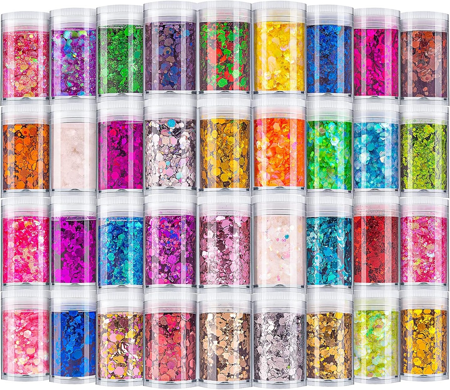 Set of 36 Colors Craft Glitter Sparkle Sequins | Michaels