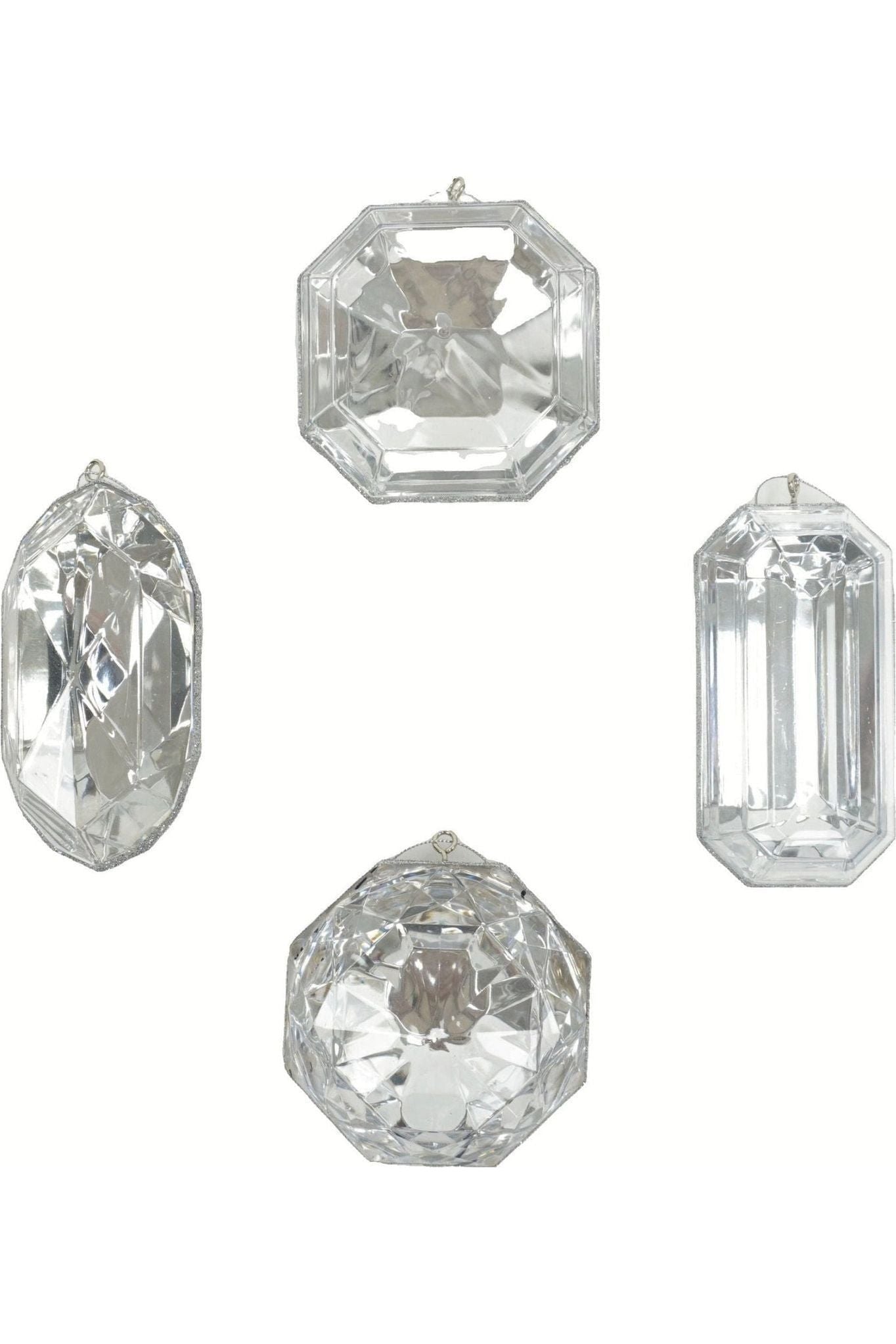 Acrylic Jewel Assortment Ornament: Crystal (Set 4) | Michaels