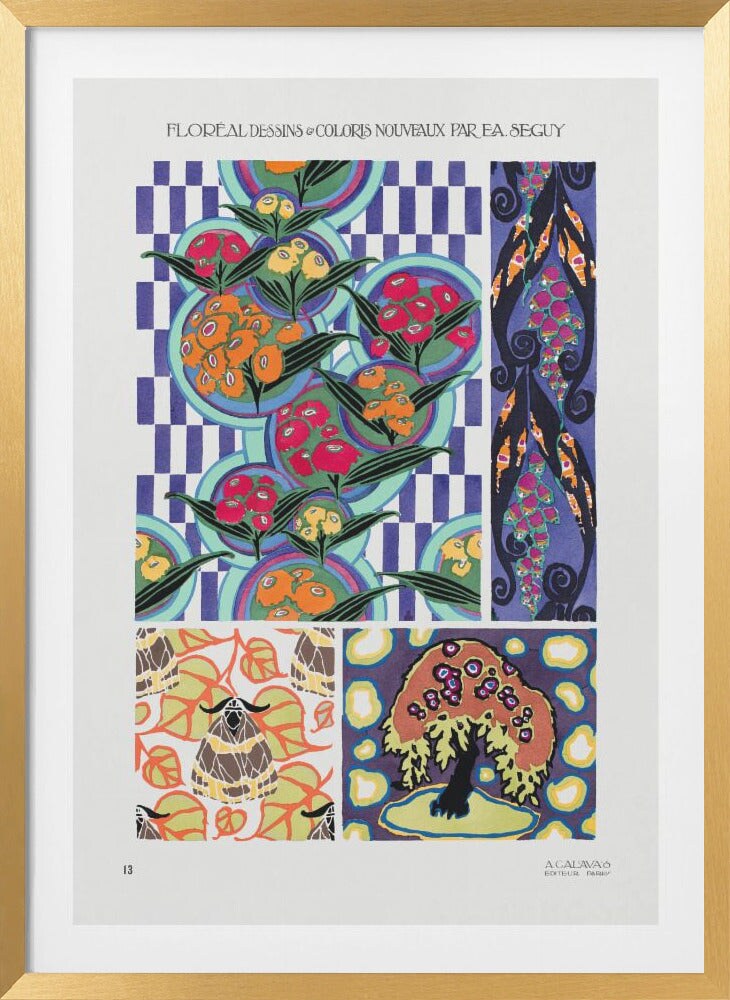 Pattern 13 by Emile Alain Seguy Framed Art | Michaels