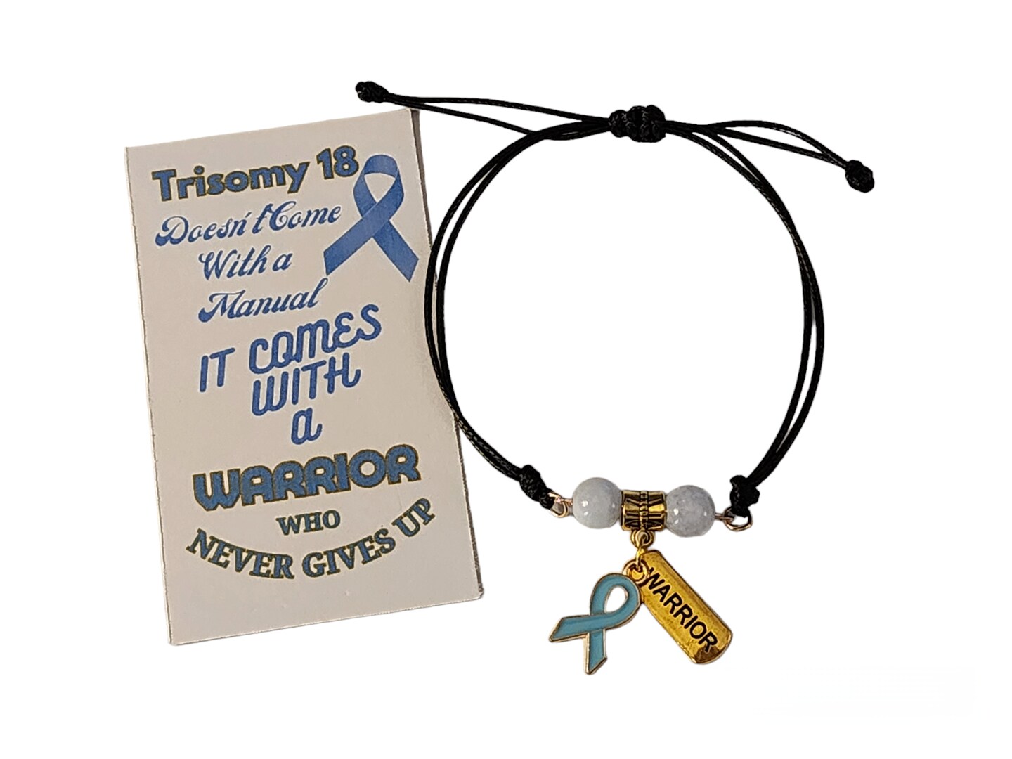 Trisomy 18 Awareness Braided Waxed Cord Bracelet | MakerPlace by Michaels