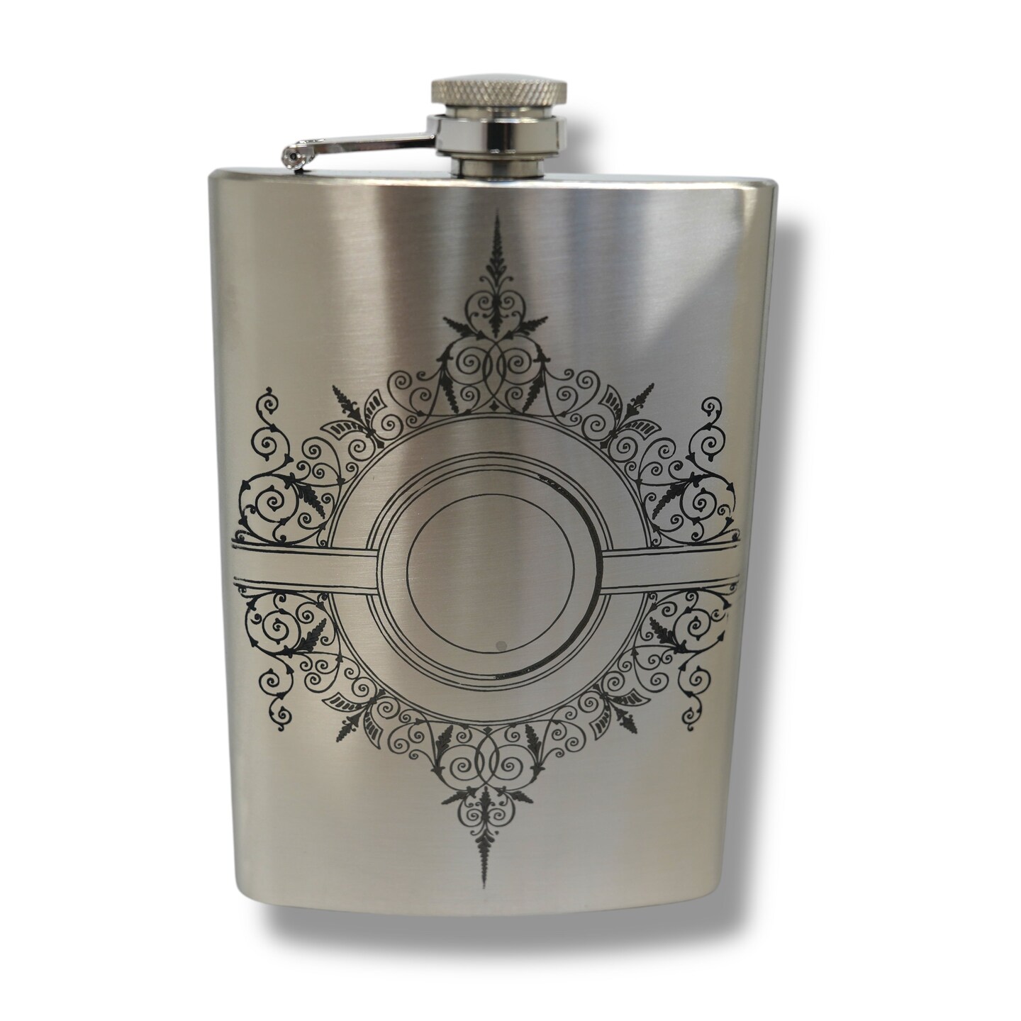 8oz Decorative Design Stainless Steel Flask | Michaels
