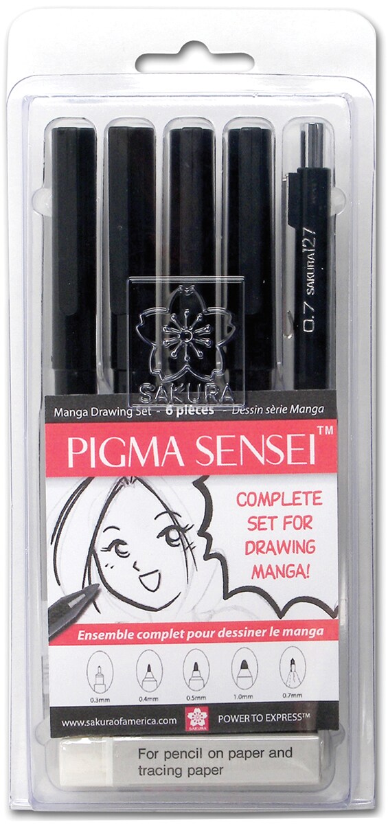 Sakura Pigma Sensei Manga Drawing Set 6/Pkg | Michaels