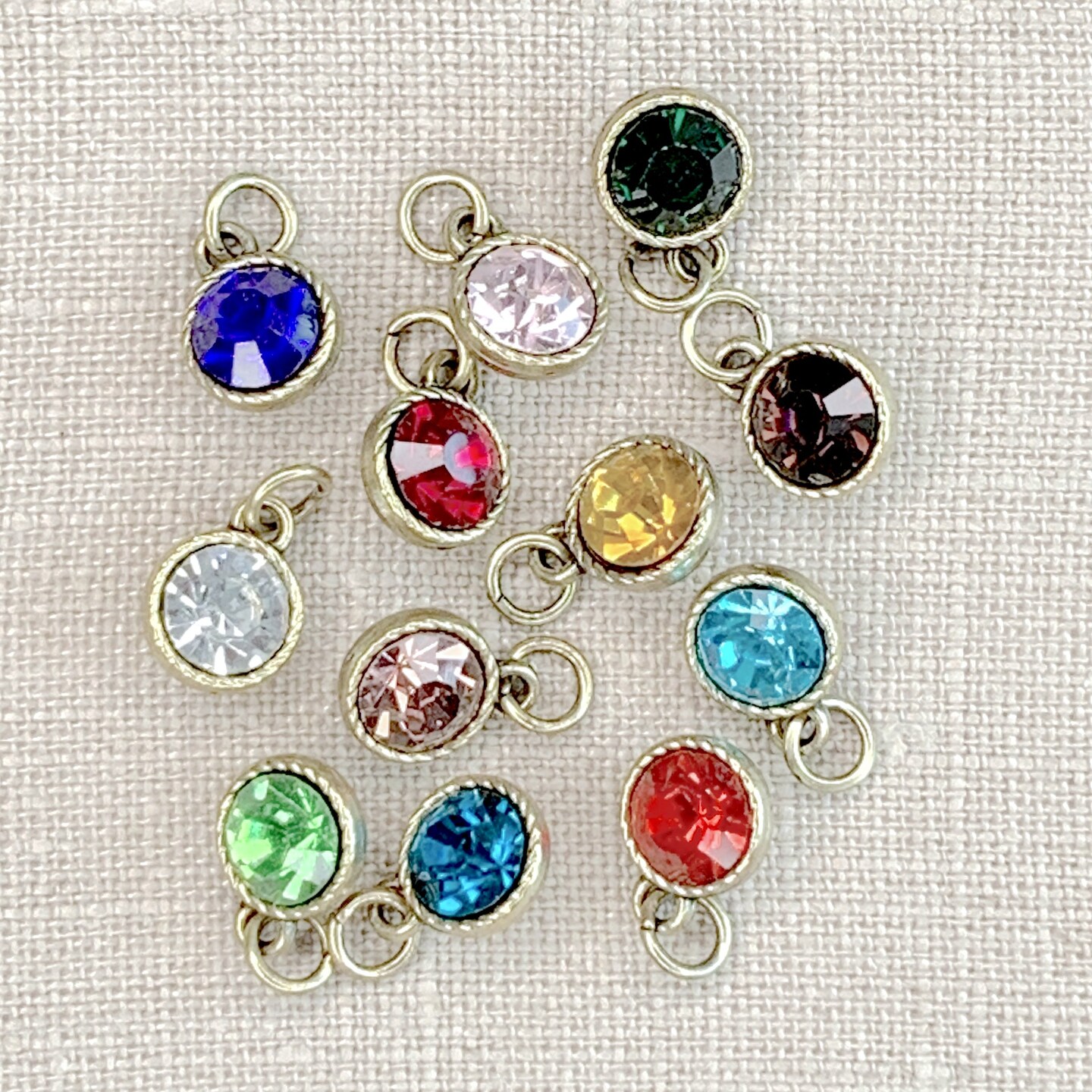 Antique Gold Birthstone Gems 12pc Charm Set | Michaels