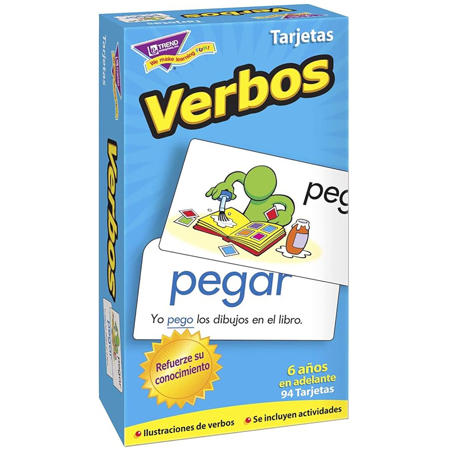 Verbos (Spanish Action Words) Skill Drill Flash Cards - Set of 94 cards ...