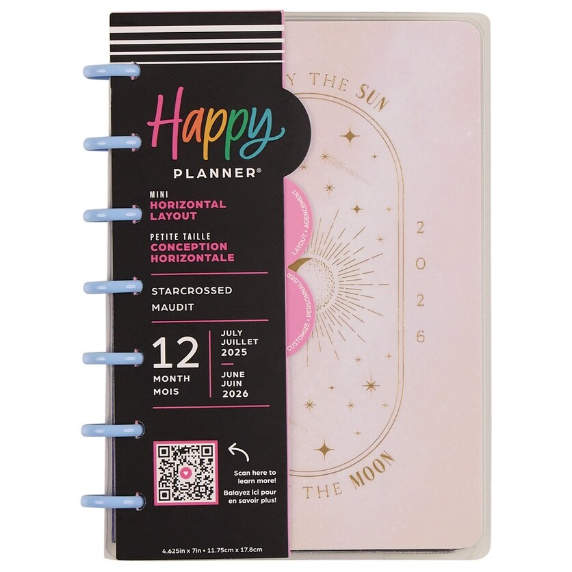 Happy Planner Mini 12-Month Disc Bound Planner-Starcrossed; Jul '25 ...