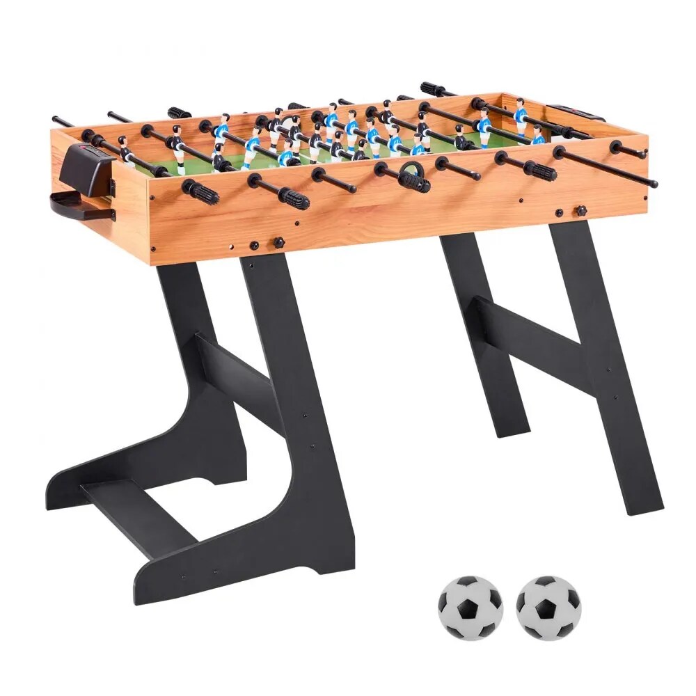 Folding Foosball Table, 42 inch Standard Size Table, Indoor Full Size ...