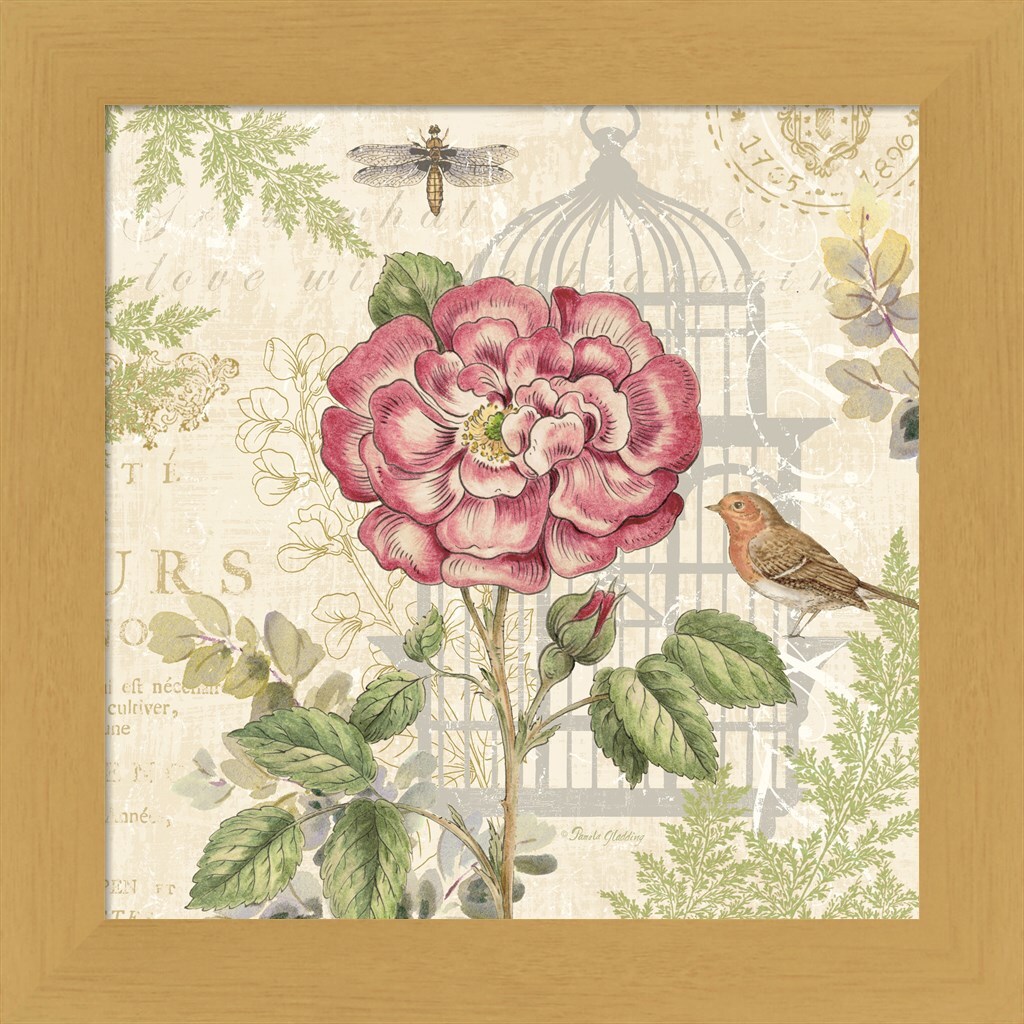 Floral Nature Trail IV by Pamela Gladding 13" x 13" Framed Wall Art ...