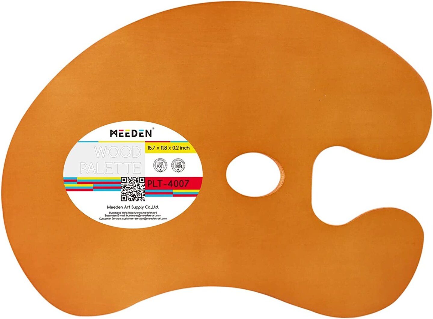 MEEDEN Wood Paint Palette Oil Finished, Acrylic Paint Palette 15.7"x11 ...