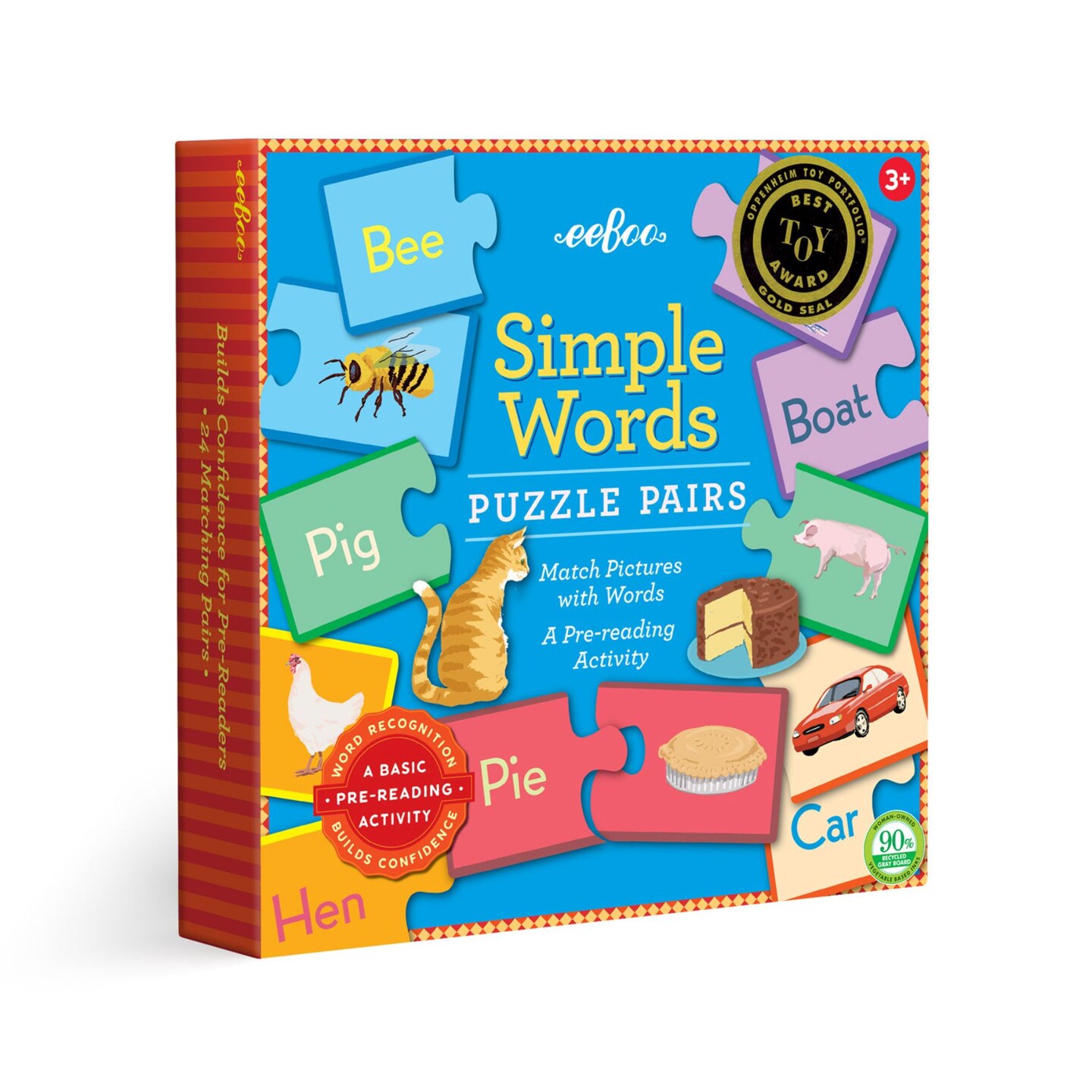 eeBoo Simple Word Puzzle Pairs Ages 3+ | Michaels