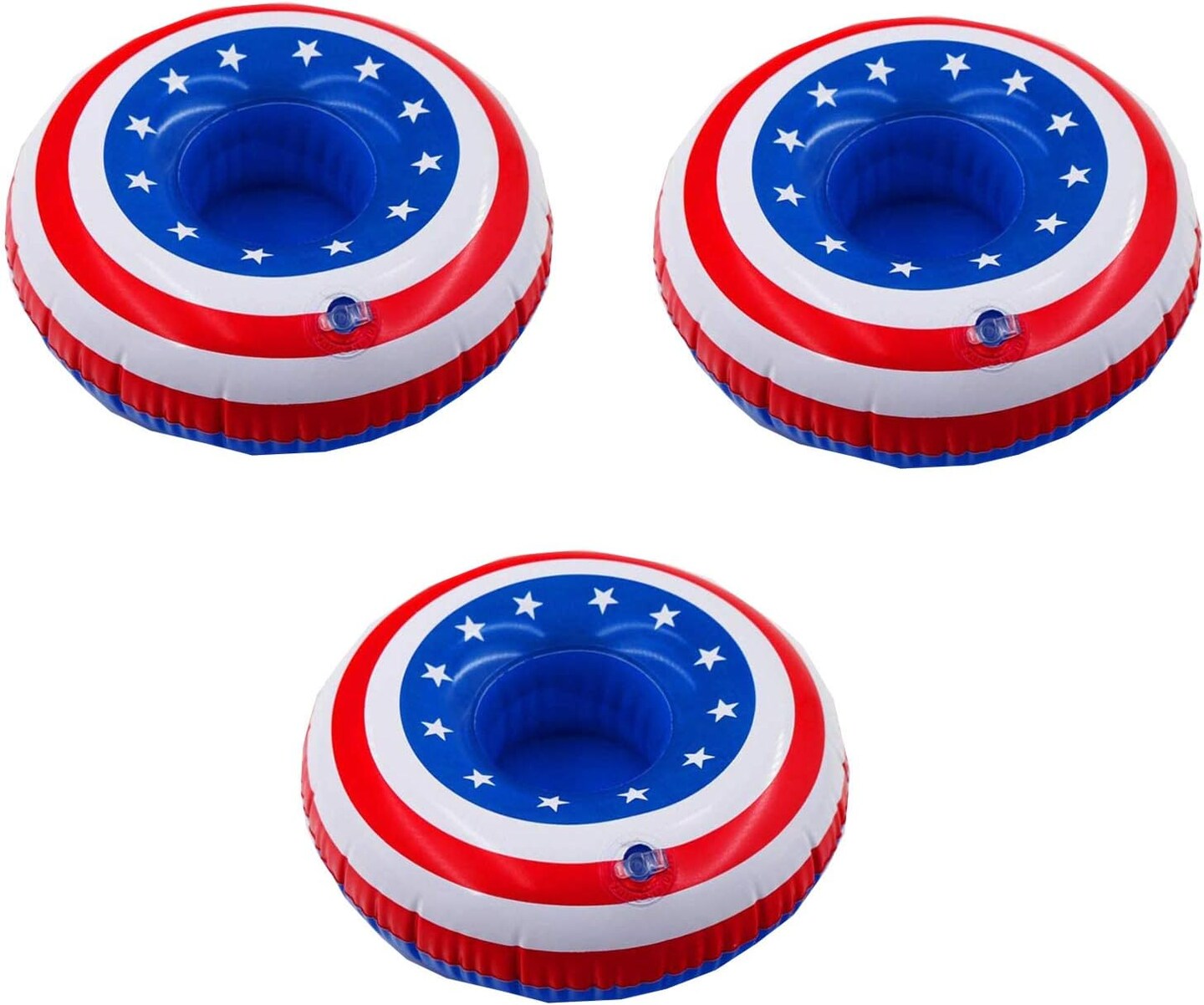 Inflatable Patriotic Pool Drink Holders Drink Floaties | Michaels
