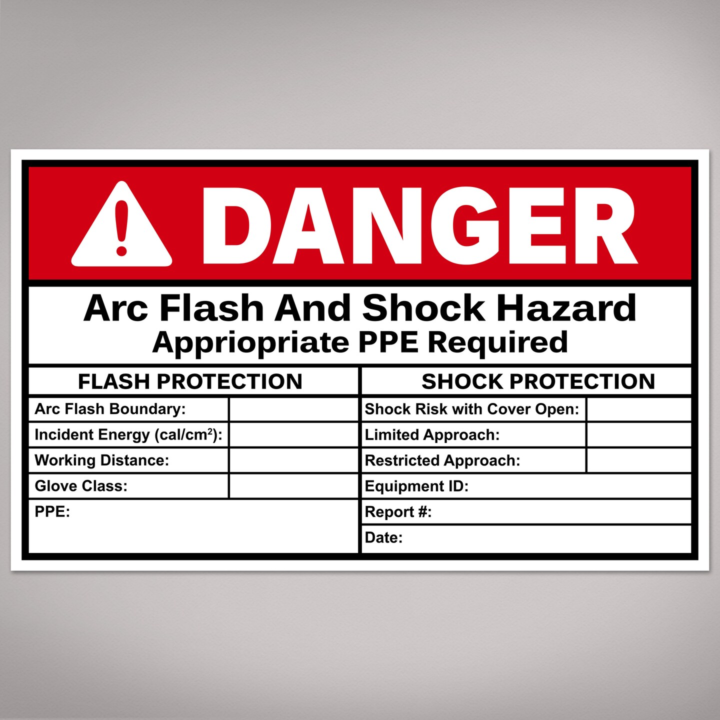 Avery Arc Flash/Shock Danger Labels, Waterproof, UV Resistant ...