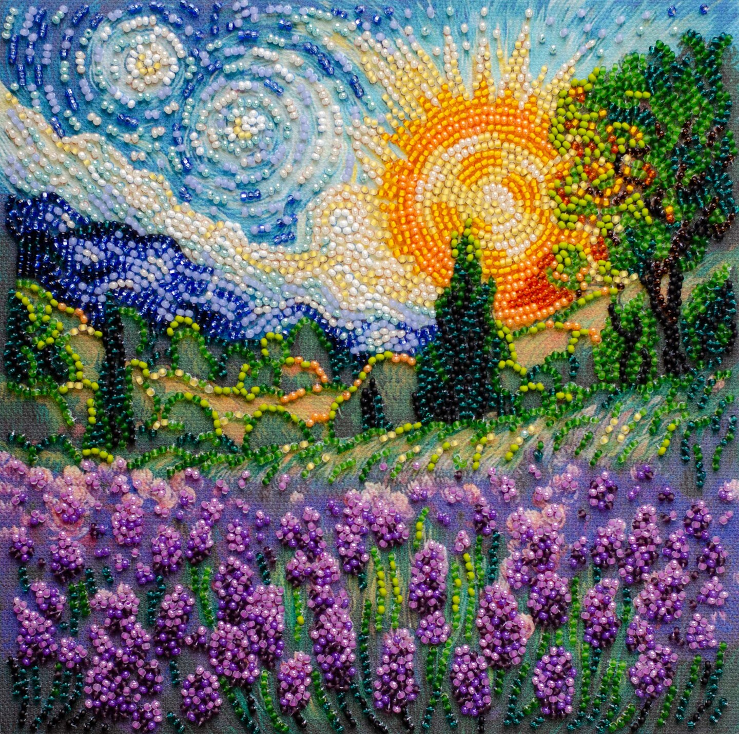 Mid-sized Bead Embroidery kit - Summer memories | Michaels