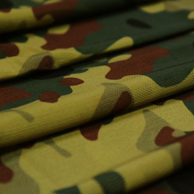 Camo Green Printed Power Mesh Fabric | Michaels