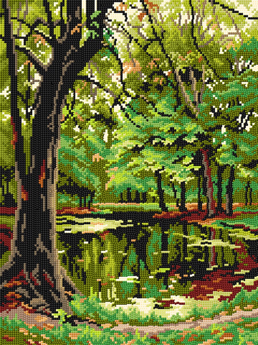 Needlepoint canvas for halfstitch without yarn Autumn 3562J | Michaels